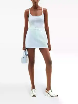 COURREGES Rib-knit Tank-top - Blue