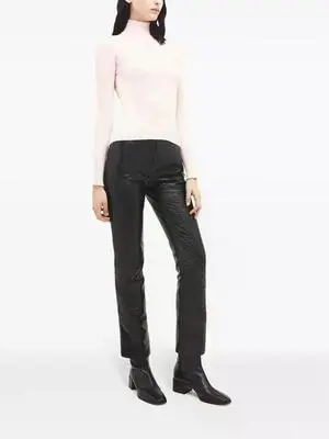 COURREGES Logo-embroidered Roll-neck Jumper