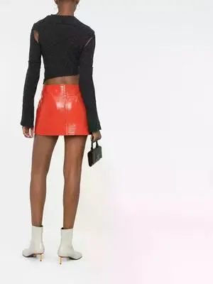 COURREGES Patent Mini Skirt