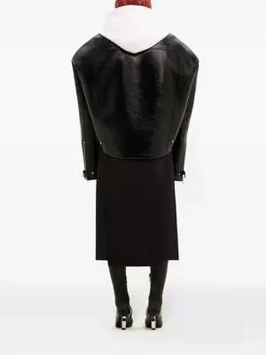COURREGES Cocoon Vinyl Biker Jacket