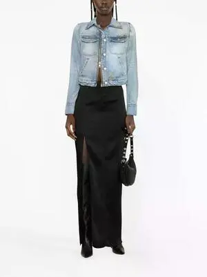 COURREGES Zip-up Denim Jacket