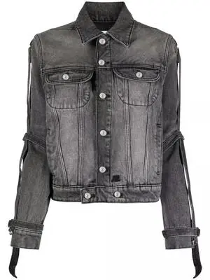 COURREGES Strap-embellished Denim Jacket