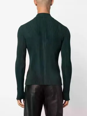 COURREGES Ribbed-knit Jumper - Green