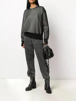 AMBUSH Embroidered Logo Quilted Sweatshirt