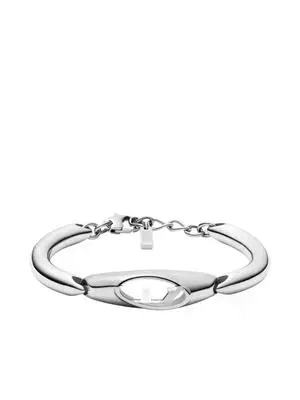 DIESEL® Cutout Oval Logo Bracelet