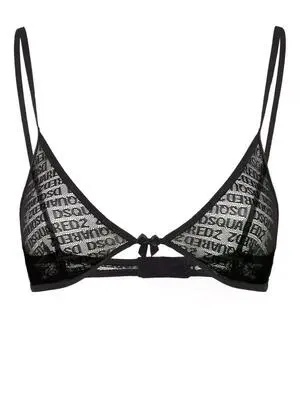 Dsquared2 All-over Logo Bra - Black