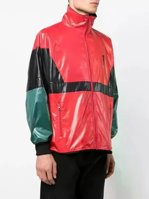 Junya Watanabe Colour-block Print Windbreaker