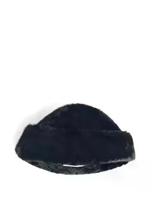 STAND STUDIO Lovali Faux-fur Cap - Black