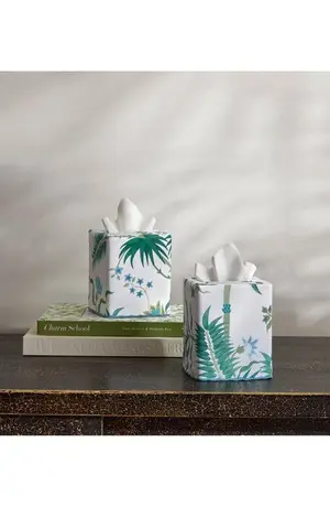 MATOUK Palmyra Leaf Print Tissue Box Cover