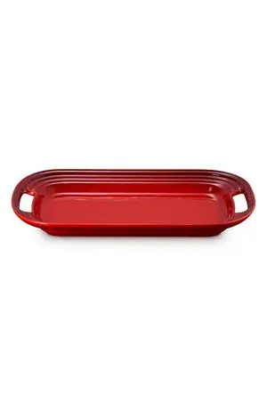 LE CREUSET Stoneware Serving Platter - Cerise