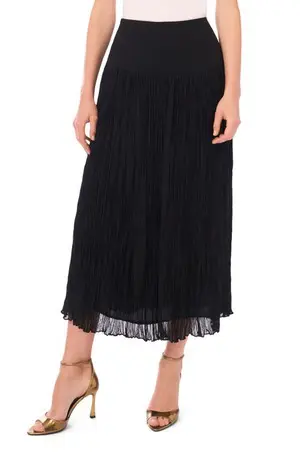 Vince Camuto Crinkle Midi Skirt