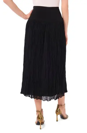 Vince Camuto Crinkle Midi Skirt