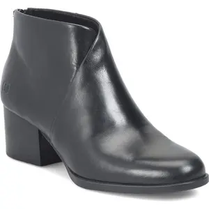 BØRN Kalie Leather Bootie - Black Leather