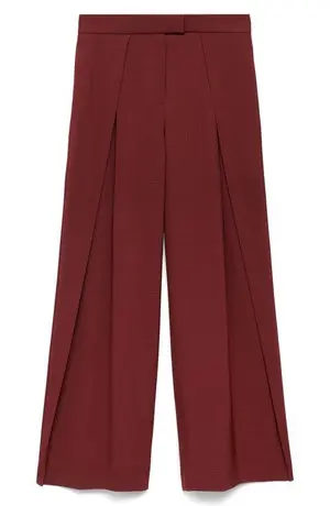 Mango Inverted Pleat Wide-leg Trousers
