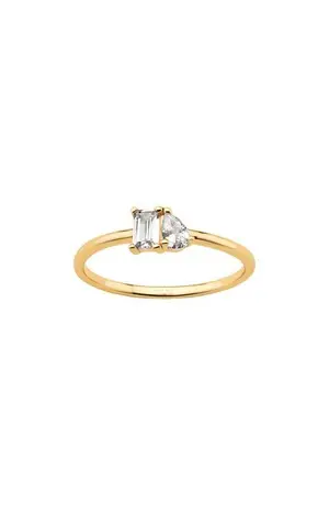 MADE BY MARY Toi Et Moi Ring - Gold Vermeil