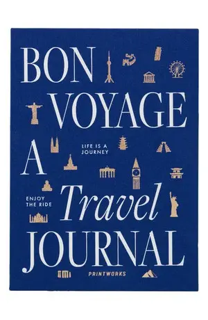 PRINTWORKS Bon Voyage Travel Journal - Blue