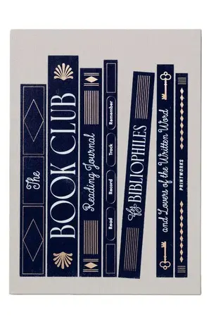 PRINTWORKS The Book Club Reading Journal - Blue/multi