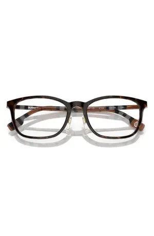 Burberry Rectangular Optical Glasses - Dark Havana/brown/demo