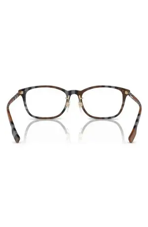 Burberry Rectangular Optical Glasses - Dark Havana/brown/demo