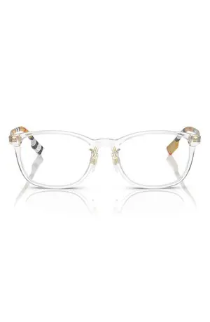 Burberry Rectangular Optical Glasses Transparent/demo Lens