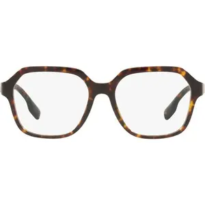Burberry 54mm Square Optical Glasses - Dark Havana/demo Lens