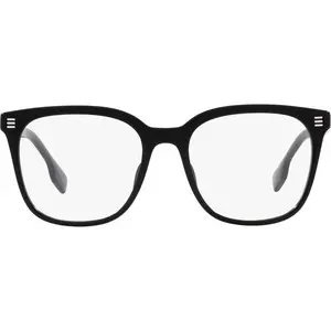 Burberry 53mm Square Optical Glasses - Black/demo Lens