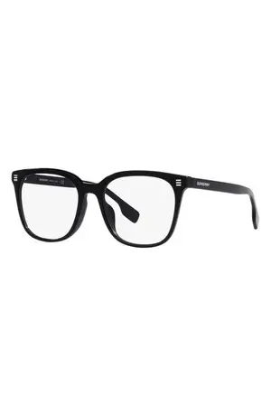 Burberry 53mm Square Optical Glasses - Black/demo Lens