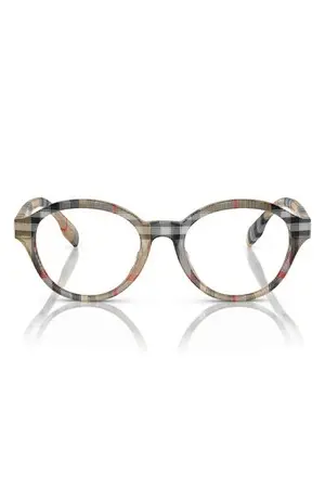 Burberry 48mm Phantos Optical Glasses - Vintage Check/demo Lens