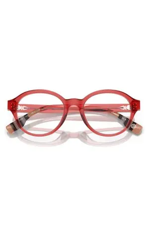 Burberry Phantos Optical Glasses - Red/demo Lens