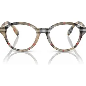 Burberry Phantos Optical Glasses - Vintage Check/demo Lens