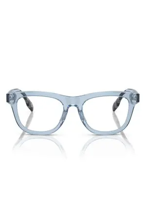 Burberry 47mm Square Optical Glasses - Azure/demo Lens