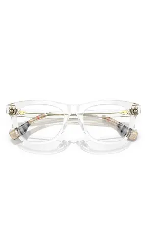 Burberry 47mm Square Optical Glasses - Transparent/demo Lens
