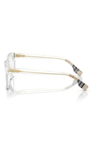 Burberry 47mm Square Optical Glasses - Transparent/demo Lens