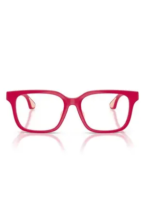 Burberry 49mm Rectangular Eyeglasses - Fuchsia/demo Lens