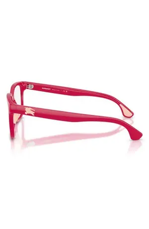 Burberry 49mm Rectangular Eyeglasses - Fuchsia/demo Lens