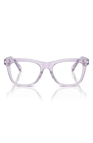 Burberry 45mm Square Optical Glasses - Lilac/demo Lens