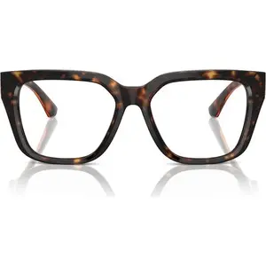 Burberry 51mm Square Optical Glasses - Dark Havana/demo Lens