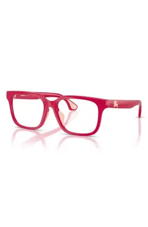 Burberry 47mm Rectangular Optical Glasses - Fuxia/demo Lens