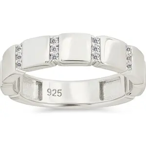 Sterling Forever Bradley Cubic Zirconia Ring - Silver