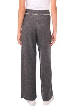 Vince Camuto Knit Drawstring Pants - Medium Heather Grey
