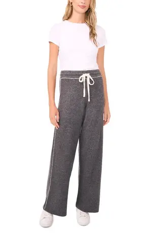 Vince Camuto Knit Drawstring Pants - Medium Heather Grey