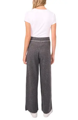 Vince Camuto Knit Drawstring Pants - Medium Heather Grey