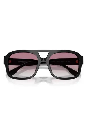 Tory Burch 53mm Gradient Pilot Sunglasses