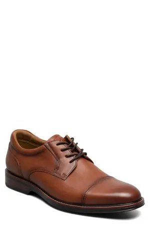 Florsheim Traveler Cap Toe Derby - Cognac