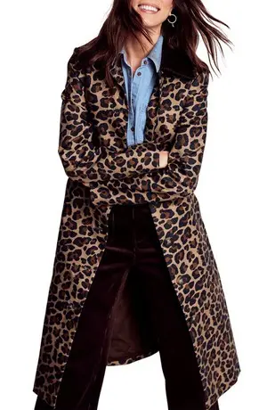 Boden Lancaster Printed Mac Coat