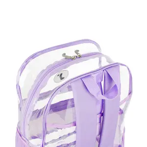 J WORLD Transparent Tpu Backpack - Digital Lavender