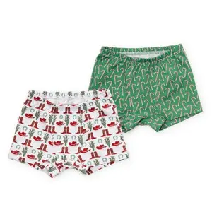 LILA AND HAYES James Underwear Set - Candy Cane Lane/cowboy Xmas