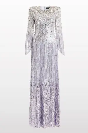 Jenny Packham Phara Sequin Gown - Iris
