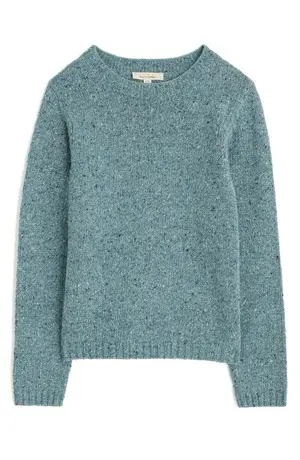 SEASALT CORNWALL Dawson Pick Merino Wool-blend Crewneck Sweater - Lichen