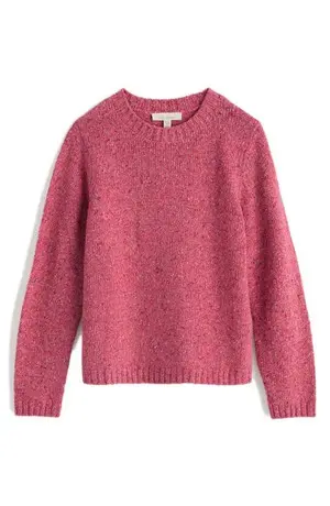 SEASALT CORNWALL Dawson Pick Merino Wool-blend Crewneck Sweater - Squash